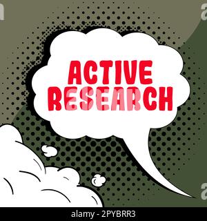 Inspiration showing sign Active Research. Business showcase Simultaneous process of taking ...