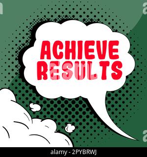 Handwriting text Achieve Results. Concept meaning to target and ...