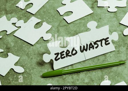 Conceptual caption Zero Waste, Concept meaning industrial ...