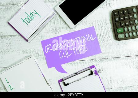 Conceptual display Organizational Culture. Internet Concept the study ...