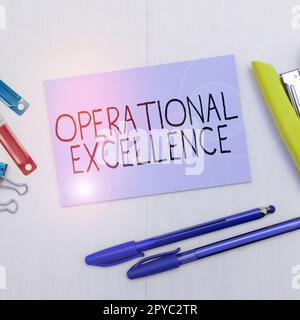 Conceptual caption Operational Excellence. Word for software that ...