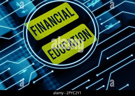 Text sign showing Financial Education, Word for Understanding Monetary ...