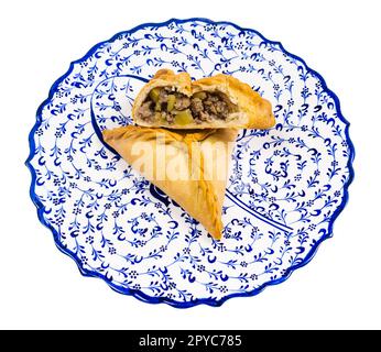 Tatar cuisine - one and half ochpochmak (baked pastry stuffed with ...