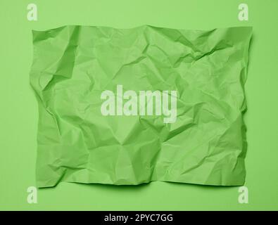 rectangular blank green sheet of paper glued with green sticky paper on ...