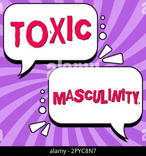 Conceptual caption Toxic Masculinity, Concept meaning describes narrow ...