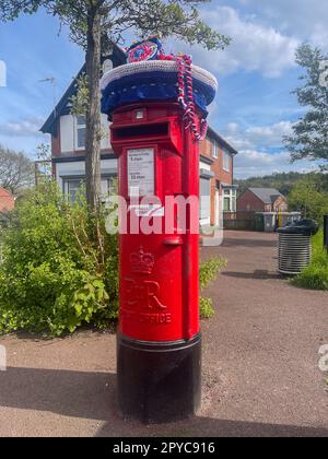 The Royal Mail post box toppers appear across the country ahead of the ...