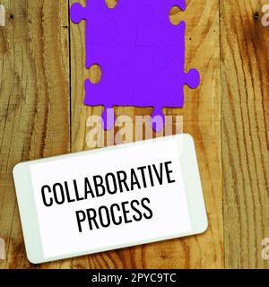 Writing displaying text Collaborative Process. Conceptual photo people ...