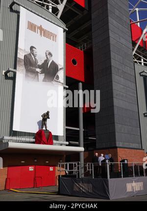 A new statue of former Manchester United player Jimmy Murphy, designed ...