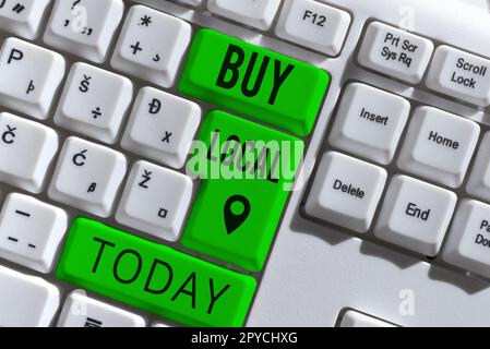 Writing displaying text Buy Local. Internet Concept Patronizing ...