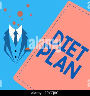 Text showing inspiration Diet Plan. Internet Concept Use of specific ...