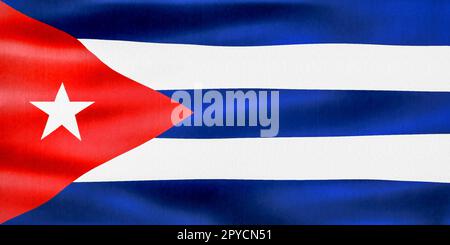 Cuba flag - realistic waving fabric flag Stock Photo - Alamy