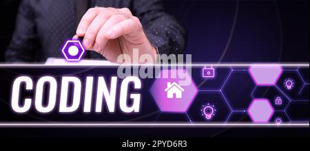 Conceptual caption Coding. Word for assigning code to something for classification ...