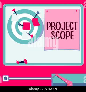 Conceptual display Project Scope. Business concept evaluation of work ...