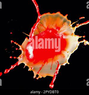exploding drops of blood Stock Photo - Alamy