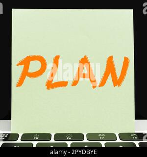 Text showing inspiration Plan B. Business overview ones Backup plan or ...