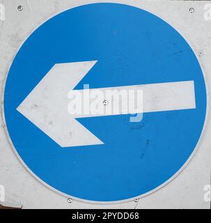 Regulatory signs, proceed in direction indicated by arrow traffic sign ...