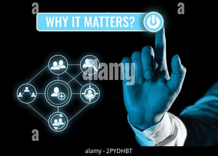 Conceptual display Why It Matters. Word Written on Important Reasons to ...
