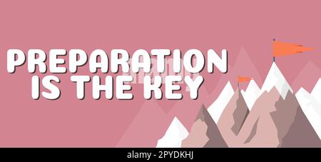 Conceptual display Be Prepared. Business showcase make something ready ...