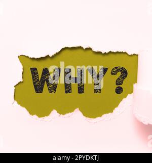 Handwriting text Why Not. Conceptual photo used to make a suggestion or ...