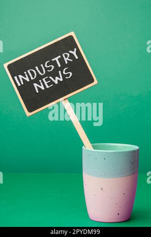 Text caption presenting Industry News. Word for Technical Market Report ...