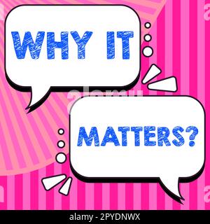 Handwriting text Why It Matters, Concept meaning Important Reasons to ...