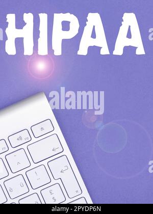 Conceptual display Hipaa, Word Written on Acronym stands for Health ...