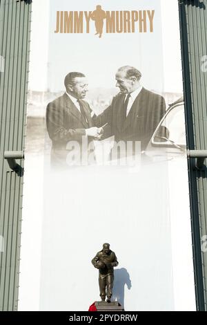 A new statue of former Manchester United player Jimmy Murphy, designed ...