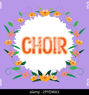 Inspiration showing sign Choir, Business idea a group organized to ...