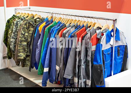 Jackets for workwear for builders and industry Stock Photo - Alamy