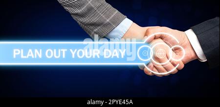 Inspiration showing sign Plan Out Your Day. Word Written on Make an ...