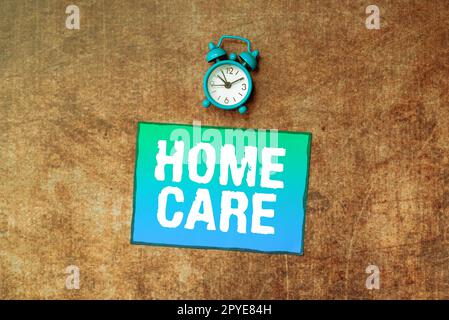 Text showing inspiration Home Care. Internet Concept Place where ...