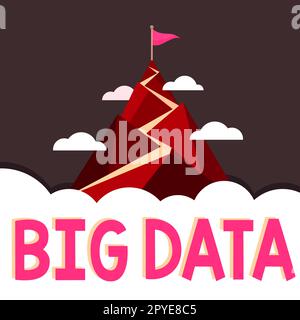 Conceptual display Big Data. Word for sets that so complex that ...