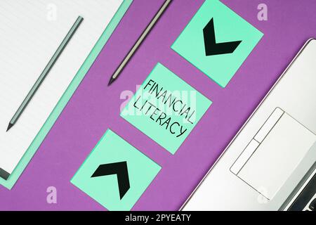 Text showing inspiration Financial Literacy. Word Written on Understand ...