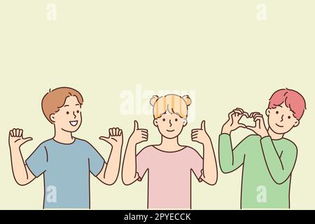 Different hand gestures, signs, symbols set. Taking, holding, showing ...