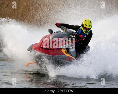 Jet Ski Racer in Round 1 of the JSRA UK Championship in April 2022 at ...