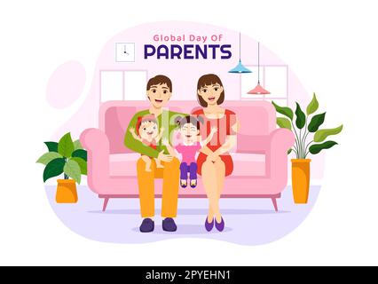 Global Day of Parents Illustration with Importance of Being a ...