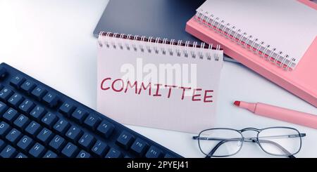 Inspiration showing sign Committee, Concept meaning Group of people ...
