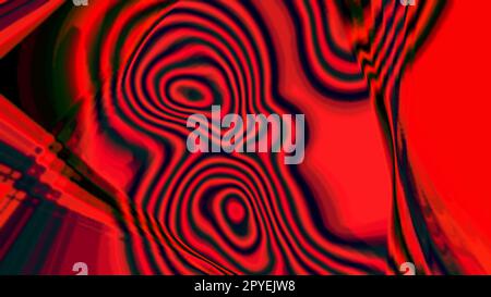 Red color topography optical background. 2D layout illustration Stock ...