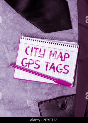 Inspiration showing sign City Map Gps Tags. Word Written on global ...