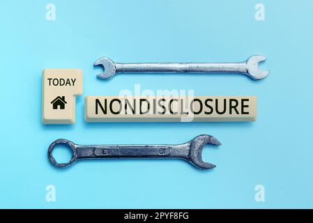 Word writing text Non Disclosure Agreement. Business concept for Legal ...