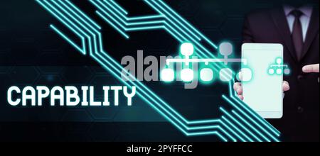 Conceptual display Capability, Word Written on the facility or ...