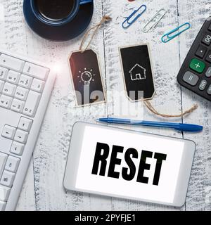 Writing displaying text Reset, Word Written on cause device return to ...
