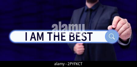 Conceptual caption I Am Happy. Conceptual photo To have a fulfilled ...