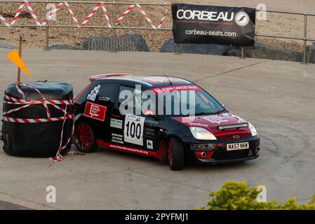 Mark Coleman and Robert Best in their 2007 Ford Fiesta ST150 with the ...