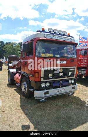 A 1984 ERF C Series lorry cab parked on display at the 47th Historic ...
