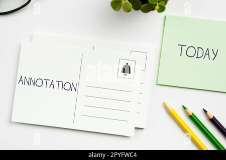 Conceptual display Annotation. Business approach note added by way of ...