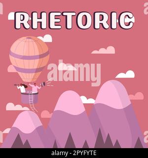 Text showing inspiration Rhetoric, Business showcase study of writing ...