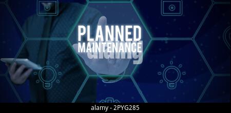 Text sign showing Maintenance Technician. Business photo text ...