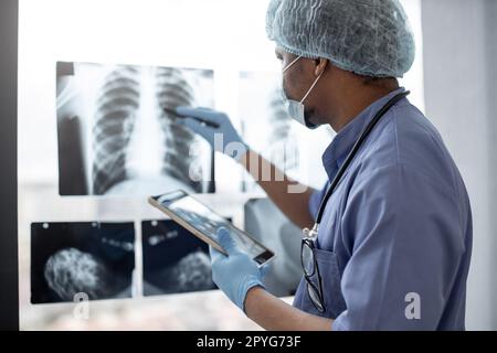 Focus on chest X-ray examination studied by multiracial healthcare ...