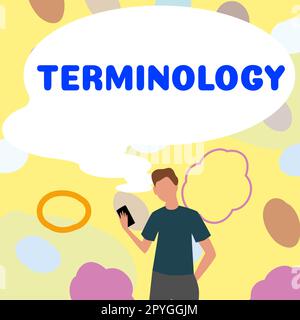 Inspiration showing sign Terminology. Conceptual photo Terms used with ...